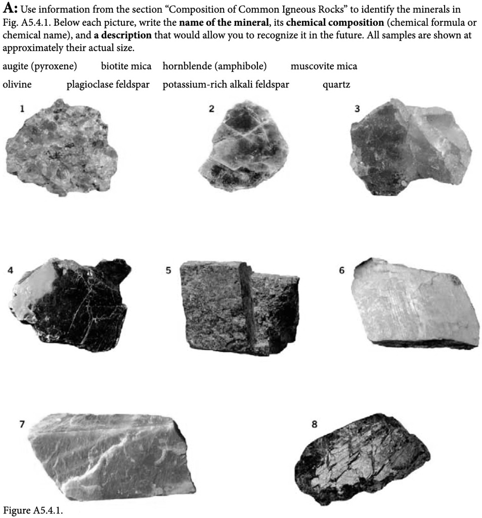 a use information from the section composition of common igneous rocks ...
