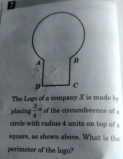 The Logo of a company X is made by placing (3)/(4)^th of the ...