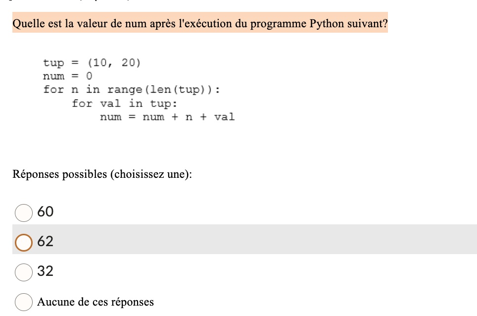 VIDEO solution: What is the value of num after running the following Python program? Quelle est ...