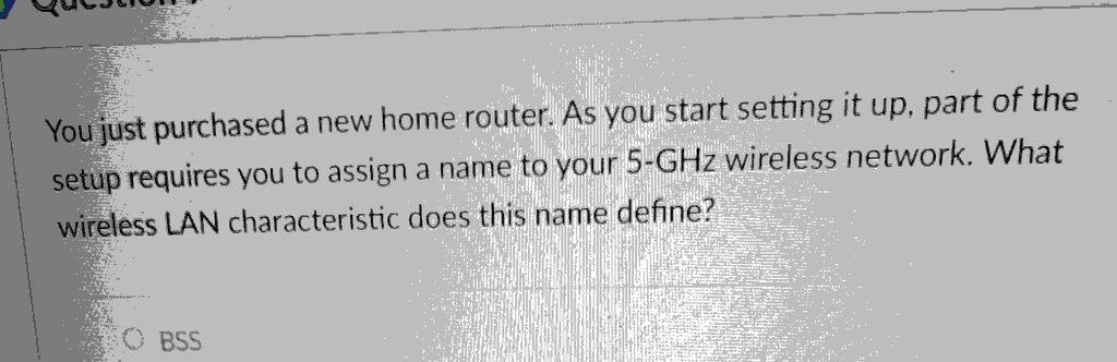 You just purchased a new home router. As you start setting it up, part ...