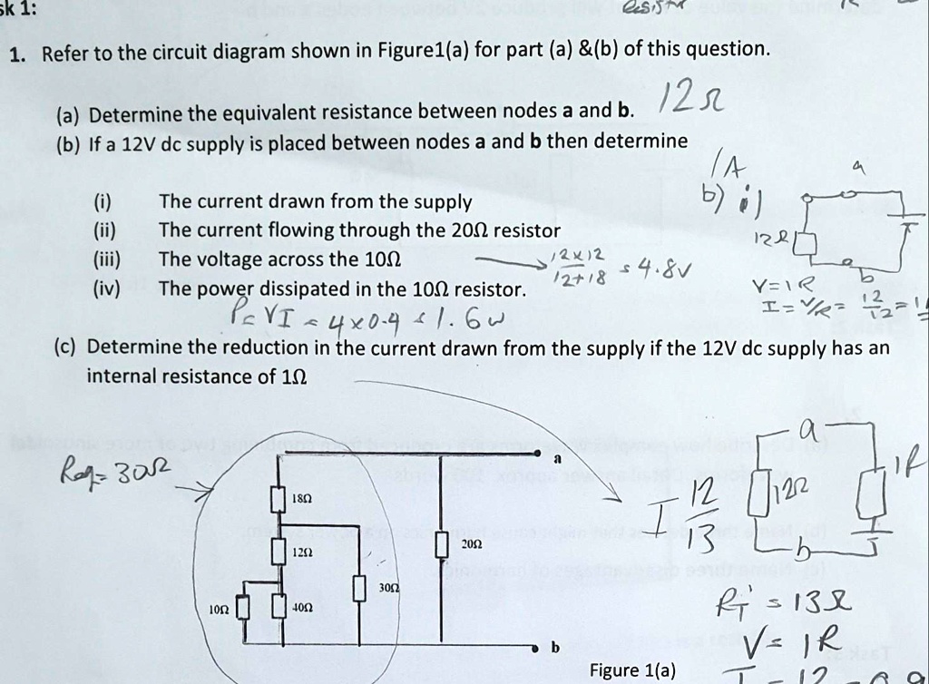 SOLVED: Equivalent Resistance Help, Please... Sk 1: 06sO 1. Refer to the circuit diagram shown ...