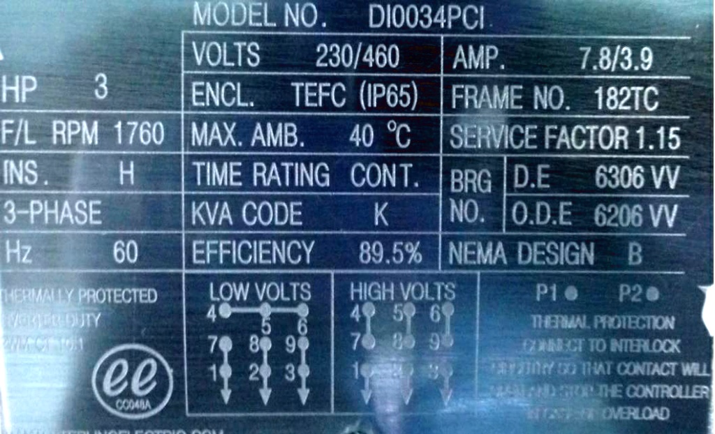 SOLVED: A plate of which electric machine is shown in this figure? a ...