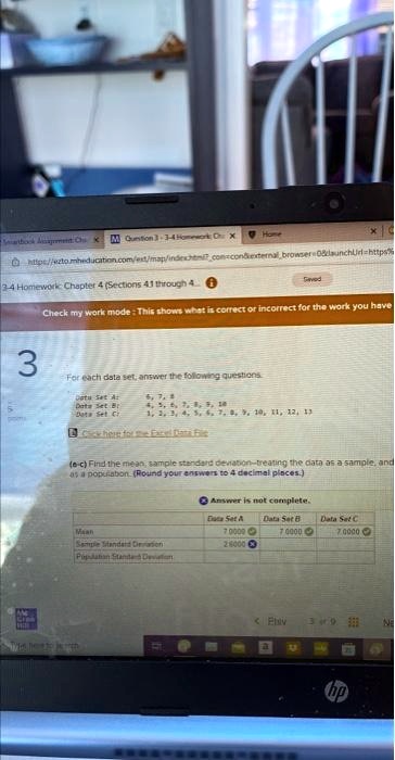 SOLVED: Texts: What is the sample standard deviation and the population ...