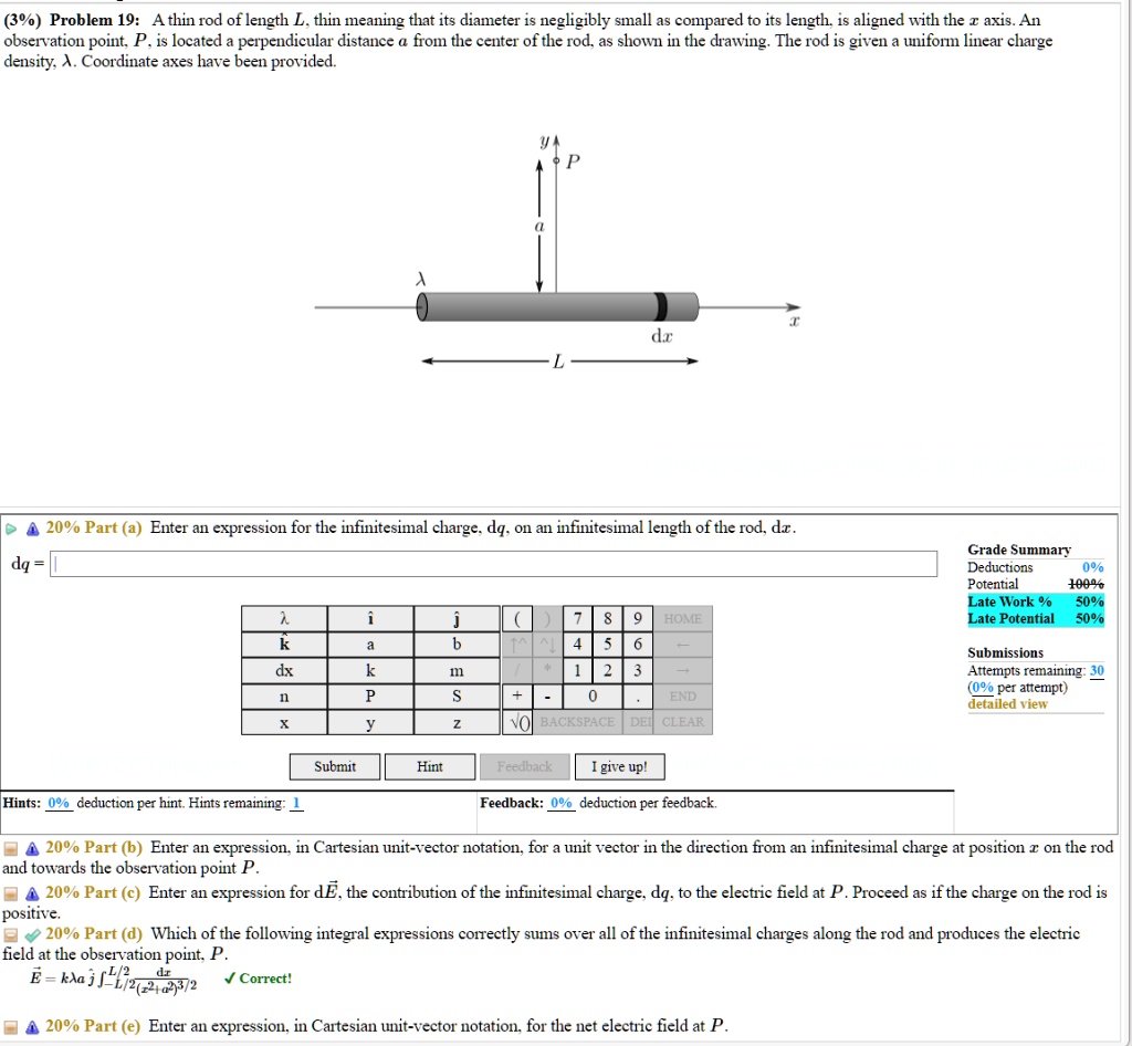 3 problem 19 a thin rod of length lthin meaning that its diameter is ...