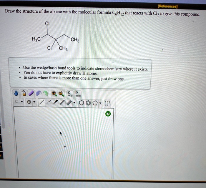 SOLVED: [References] Draw the structure of the alkene with the ...