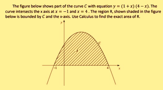 Solved The Figure Below Shows Part Ofthe Curve € With Equation Y 1