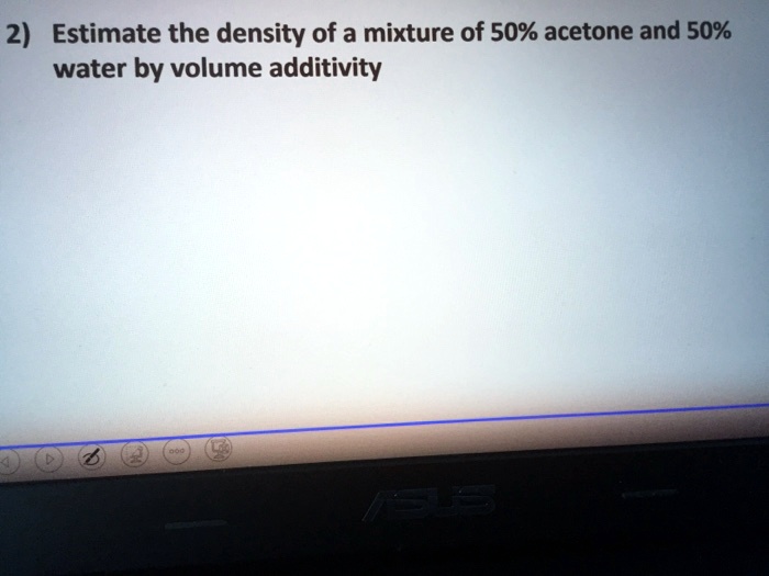 SOLVED: Solve with explanation please. 2) Estimate the density of a ...