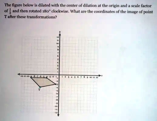 The Figure Below Is Dilated With The Center Of Dilation At The Origin And A Scale Factor Of 1