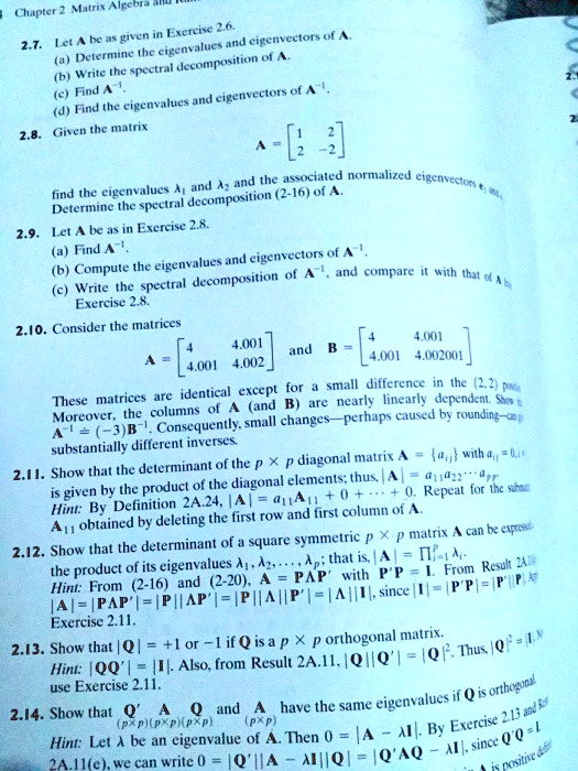 texts can you do 212 chapter 2 matrix algebra 27 let a be as given in ...