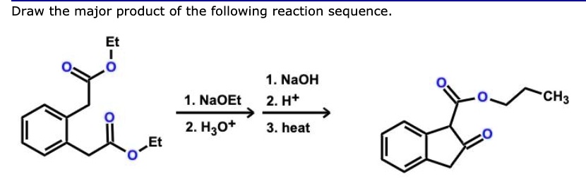 SOLVED: Draw the major product of the following reaction sequence. Draw the major product of the ...