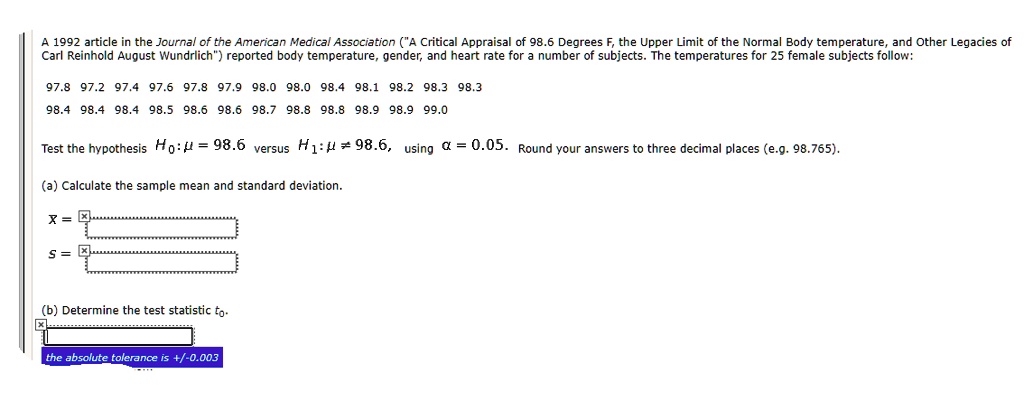 SOLVED: 1992 article in the Journal of the American Medical Association ...