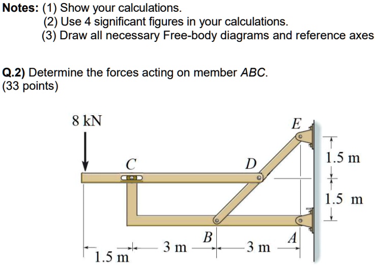 Notes: (1) Show your calculations. (2) Use 4 significant figures in ...