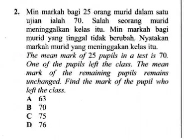 SOLVED: The minimum mark for 25 students in one exam is. One student ...