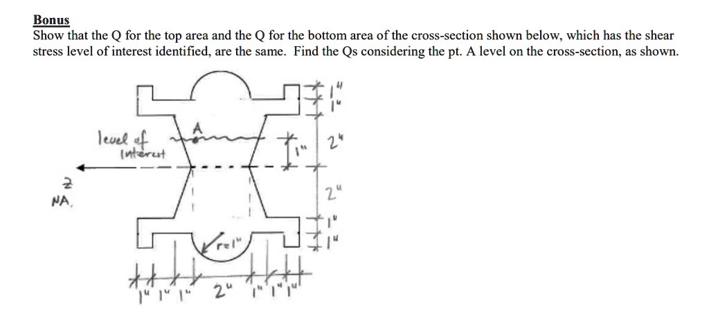 SOLVED: Texts: Bonus Show that the Q for the top area and the Q for the ...