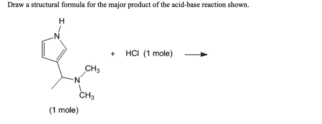 SOLVED: Draw a structural formula for the major product of the acid ...