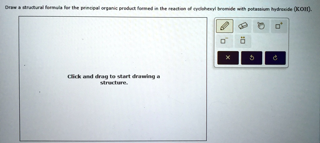 Draw a structural formula for the principal organic product formed in ...