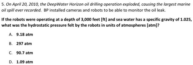 on april 20 2010 the deepwater horizon oil drilling operation exploded ...