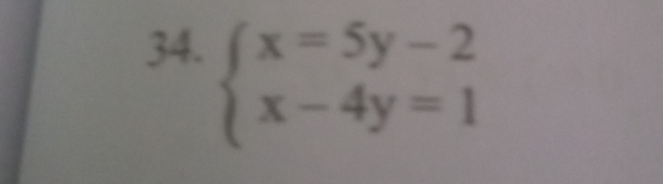 SOLVED 34 X 5 Y 2 X 4 Y 1