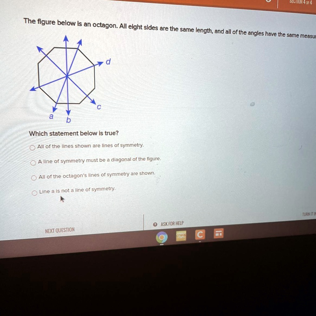 SOLVED: The figure below is an octagon. All eight sides are the same ...
