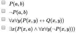 SOLVED: Consider a predicate logic language with constant symbols a and ...