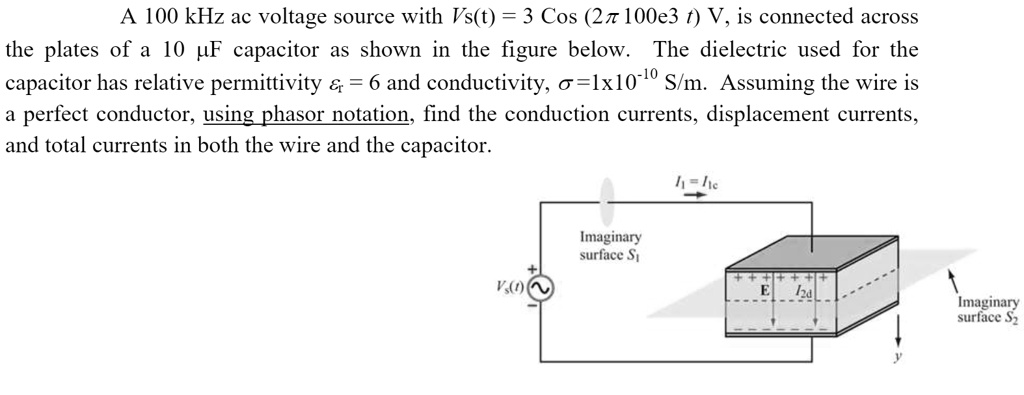 SOLVED: Plz show all work clearly A 100 kHz ac voltage source with Vs(t ...