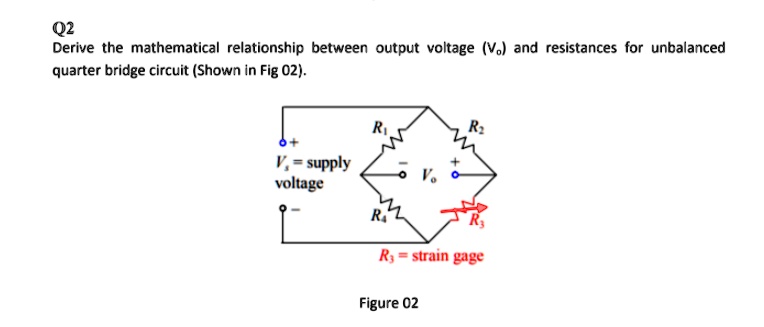 SOLVED: Derive the mathematical relationship between output voltage (Vo) and resistances for an ...