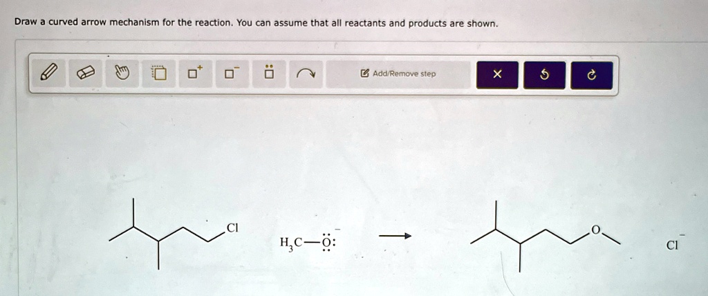 Draw a curved arrow mechanism for the reaction. You can assume that all reactants and products ...