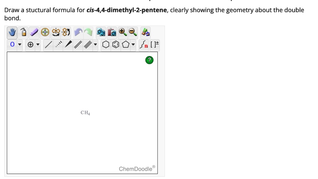 Draw A Structural Formula For Cis 4 4 Dimethyl 2 Pentene Clearly