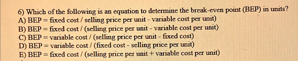 VIDEO solution: Which of the following is an equation to determine the ...