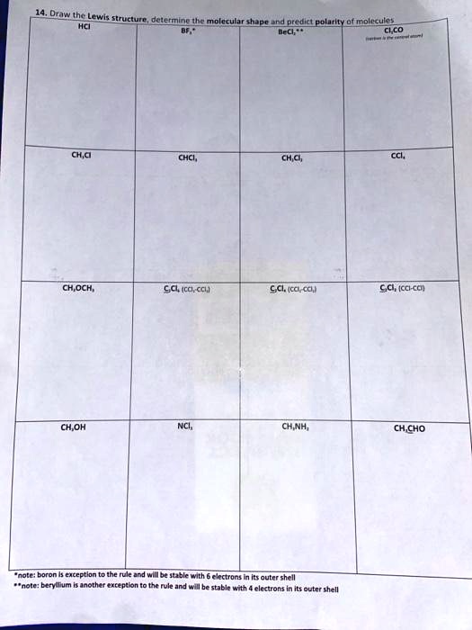 SOLVED:Draw the Lewis structurr dclernine molnEuT chunttnd preuict ...