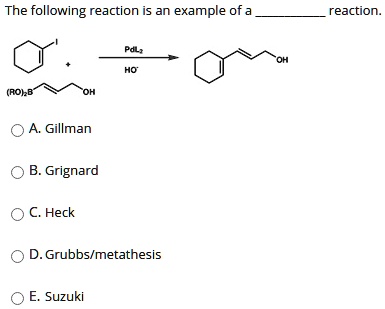 the following reaction is an example of a reaction rolb a gillman b ...