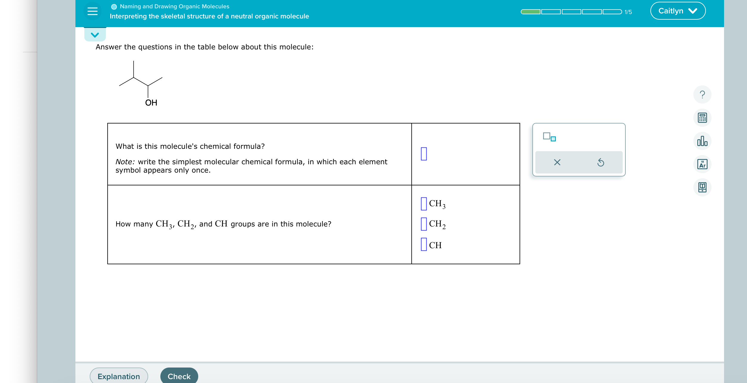 SOLVED: Naming and Drawing Organic Molecules Interpreting the skeletal ...