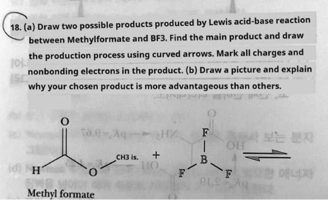 18 a draw two possible products produced by lewis acid base reaction ...
