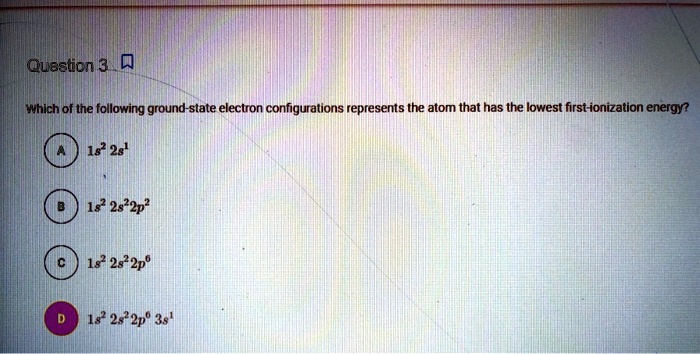 VIDEO solution: Which of the following ground-state electron ...