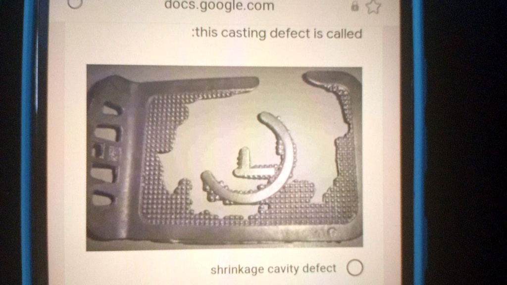 SOLVED: This casting defect is called shrinkage cavity defect.