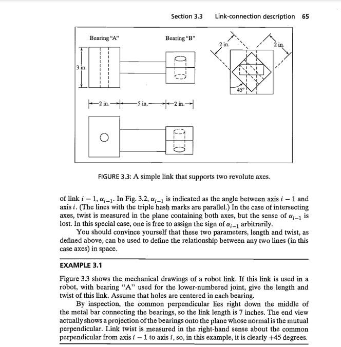 SOLVED: Section 3.3 Link-connection description 65 Bearing "A" Bearing ...