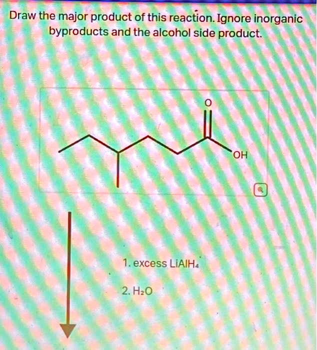 SOLVED: Draw the major product of this reaction. Ignore inorganic ...