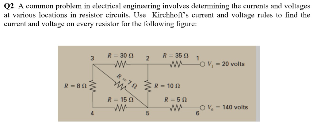 A common problem in electrical engineering involves determining the ...