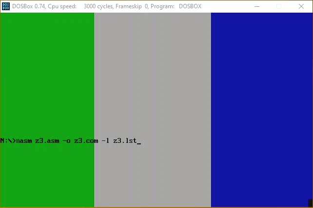 Solved Write A Program In Assembly Language That Divides The Screen Into Three Equal Vertical