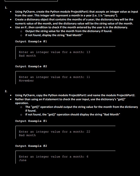 Solved Python Dictionaries Create The Python Module That Accepts An Integer Value As Input 5755