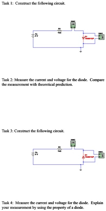 Task 1: Construct the following circuit. Task 2: Measure the current ...