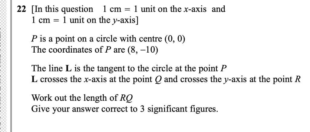 22 [In this question 1cm=1 unit on the x-axis and 1cm=1 unit on the y-axis] P is a point on a ...