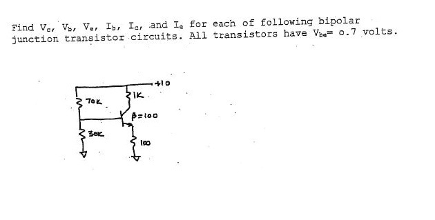 SOLVED: Explain whether base current flows through the resistor, the BJT, or both, and why. Find ...