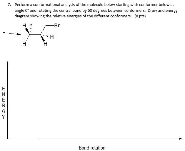 SOLVED: Perform conformational analysis of the molecule below starting ...