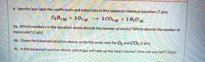 SOLVED:Identify and label the coefficients and subscripts in this ...