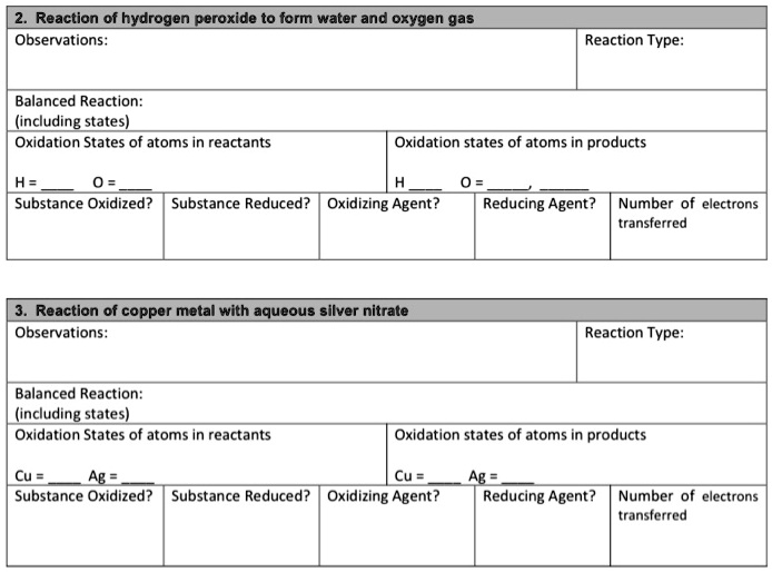 SOLVED: Reaction of hydrogen peroxide to form water and oxygen gas ...
