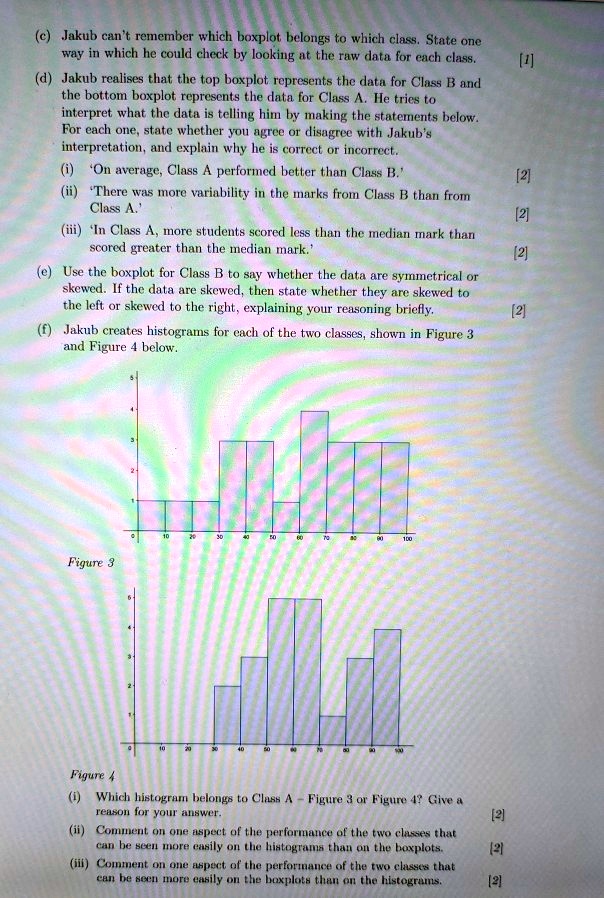 Solved Jakub Can Remember Which Boxplot Belongs Which Class State 5382