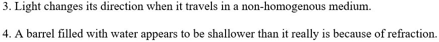 3. Light changes its direction when it travels in a non-homogenous ...