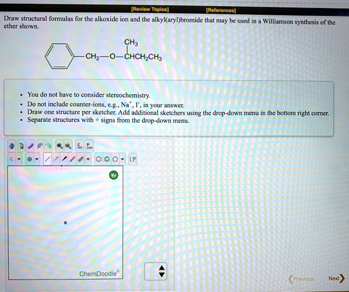 Hopica] Draw structural formulas for the alkoxide ion and the alkyl ...