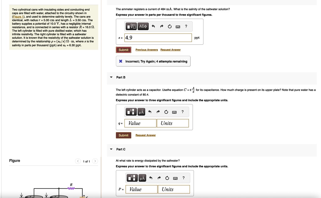 Two cylindrical cans with insulating sides and conducting end caps are ...
